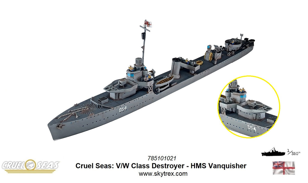 Cruel Seas: V/W Class Destroyer - HMS Vanquisher – Skytrex