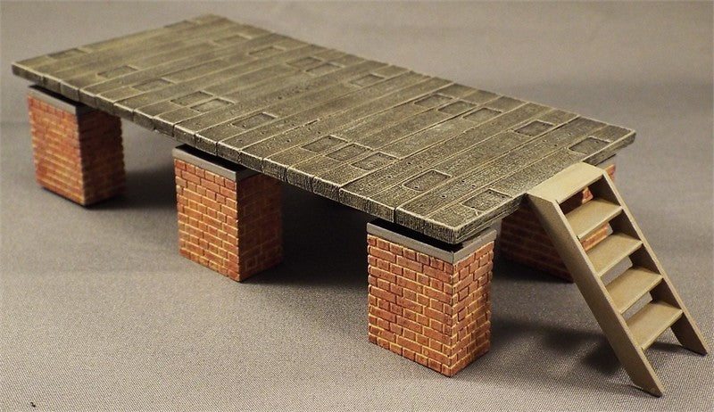 Sleeper Built Platform/Loading Dock (on brick piers) – Skytrex
