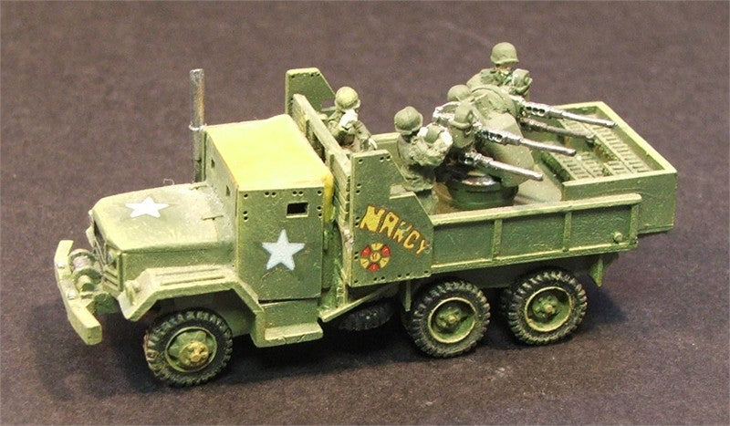 M35 Armoured escort truck with quad 50cal MG – Skytrex