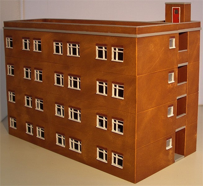 Kit of parts for 4-storey 1950s/60s block of flats – Skytrex